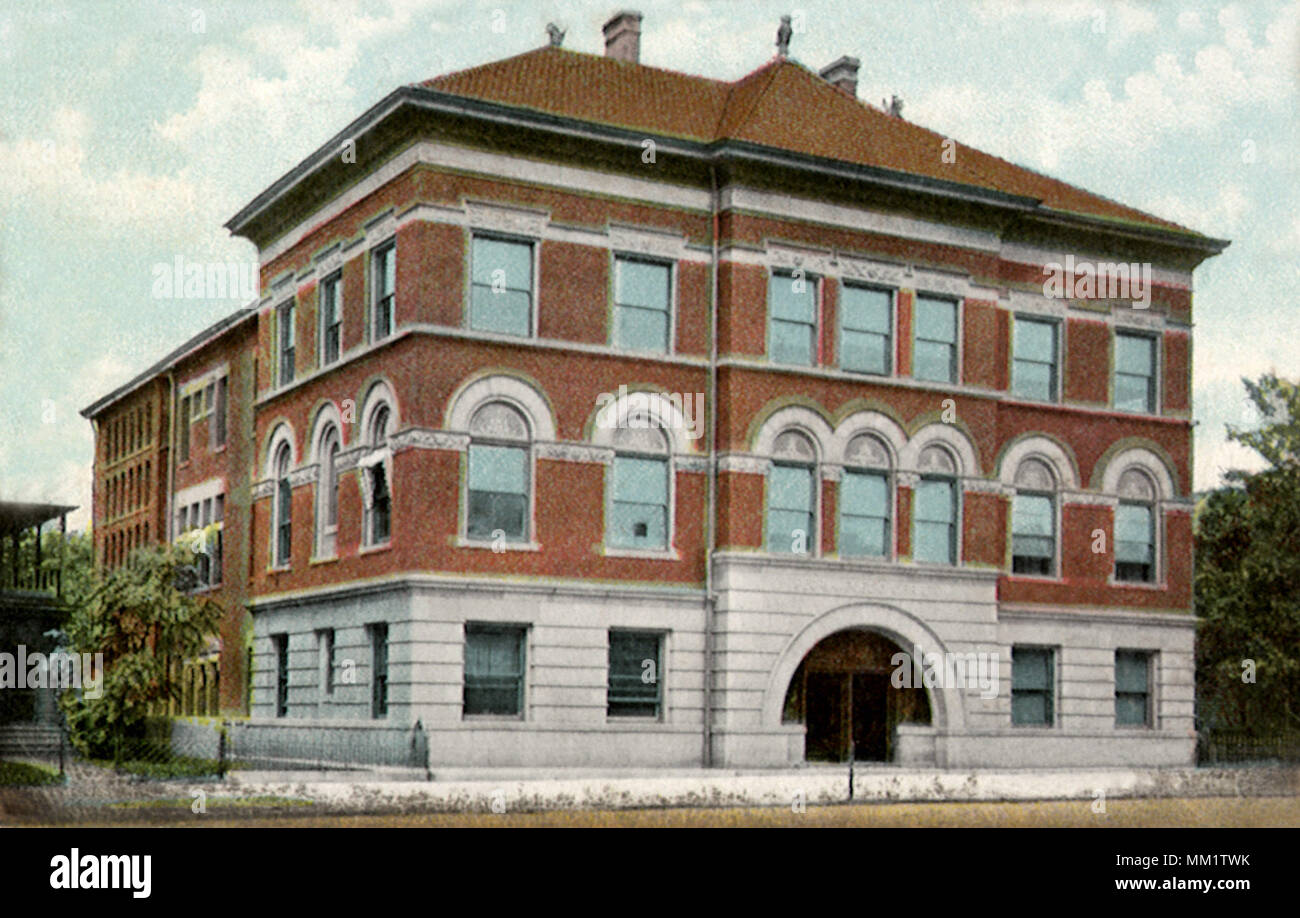 Public Library. Peoria. 1913 Stock Photo - Alamy