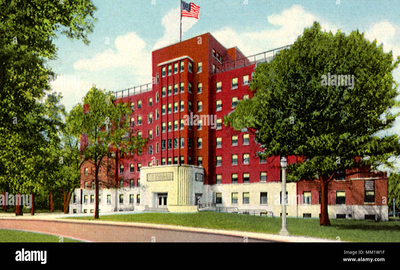 Memorial Hospital. Springfield. 1940 Stock Photo - Alamy