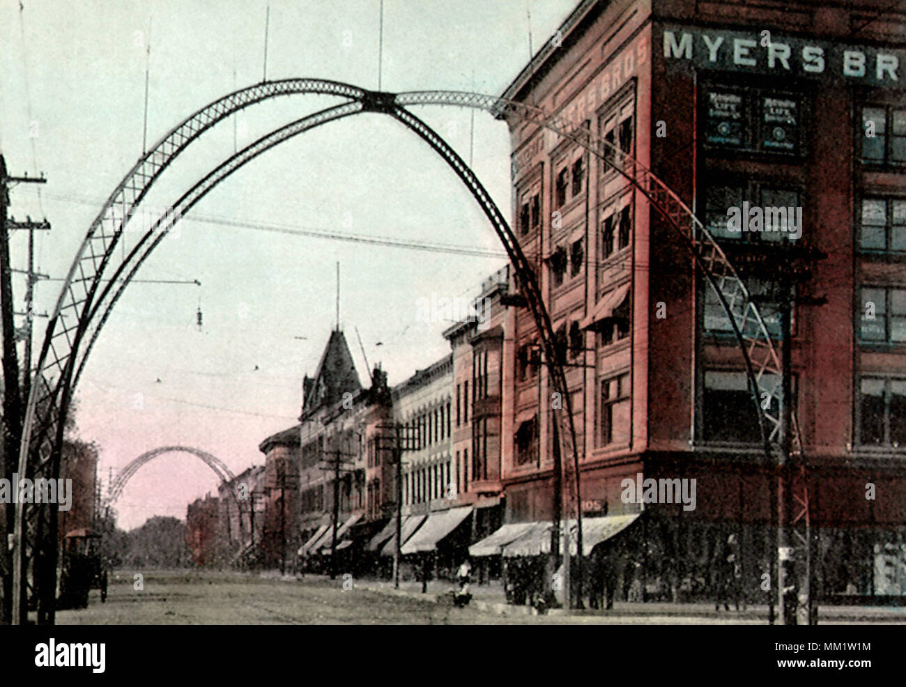 Fifth Street. Springfield. 1908 Stock Photo - Alamy
