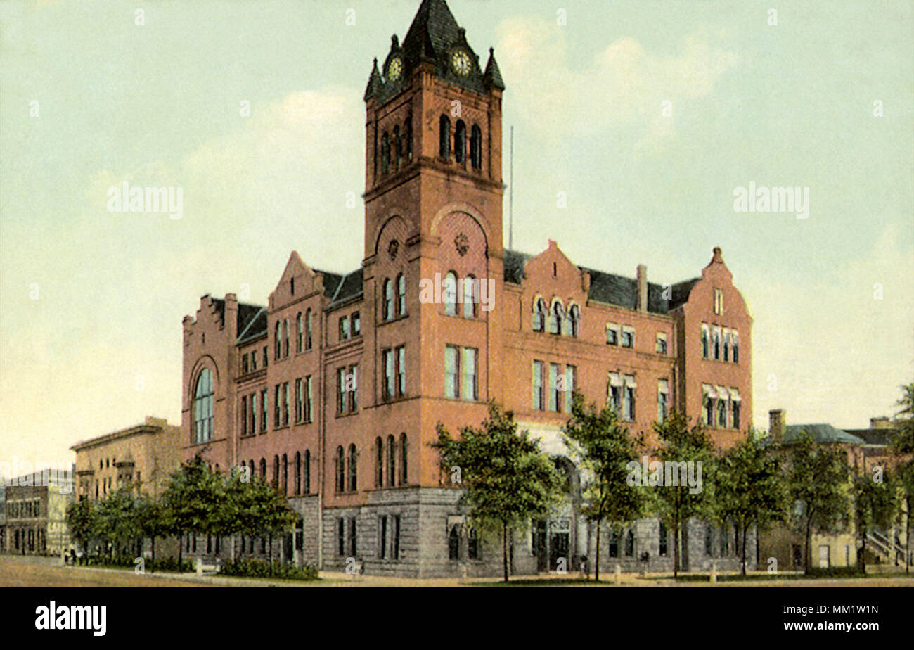 City Hall. Springfield. 1911 Stock Photo - Alamy