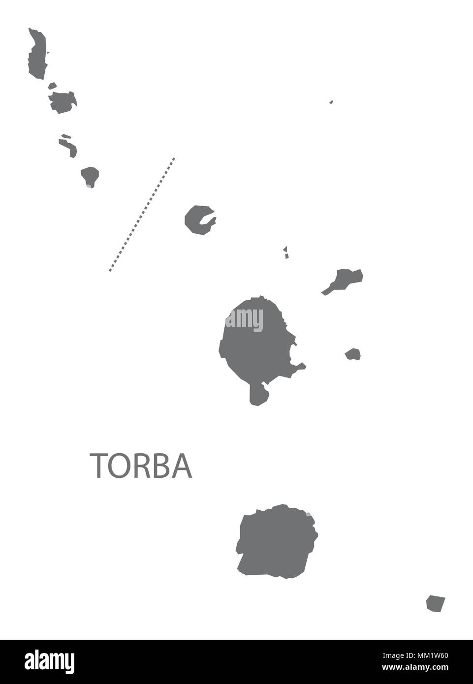 Torba map of Vanuatu grey illustration shape Stock Vector Image & Art ...