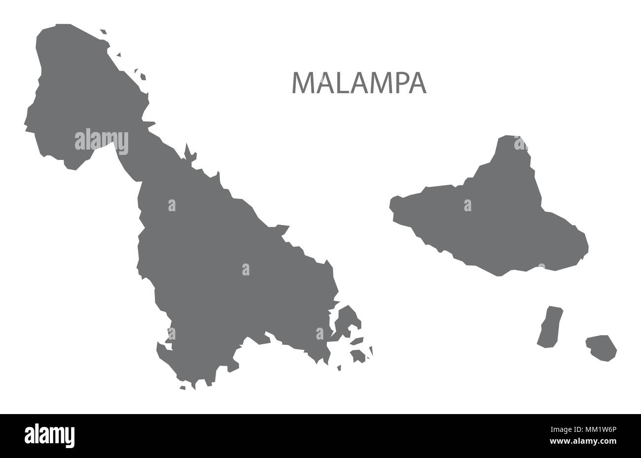 Malampa map of Vanuatu grey illustration shape Stock Vector Image & Art ...