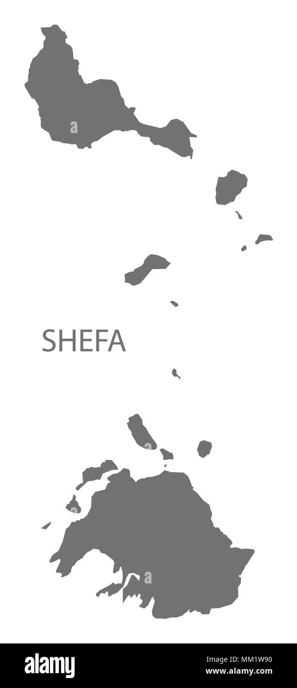 Shefa map of Vanuatu grey illustration shape Stock Vector Image & Art ...