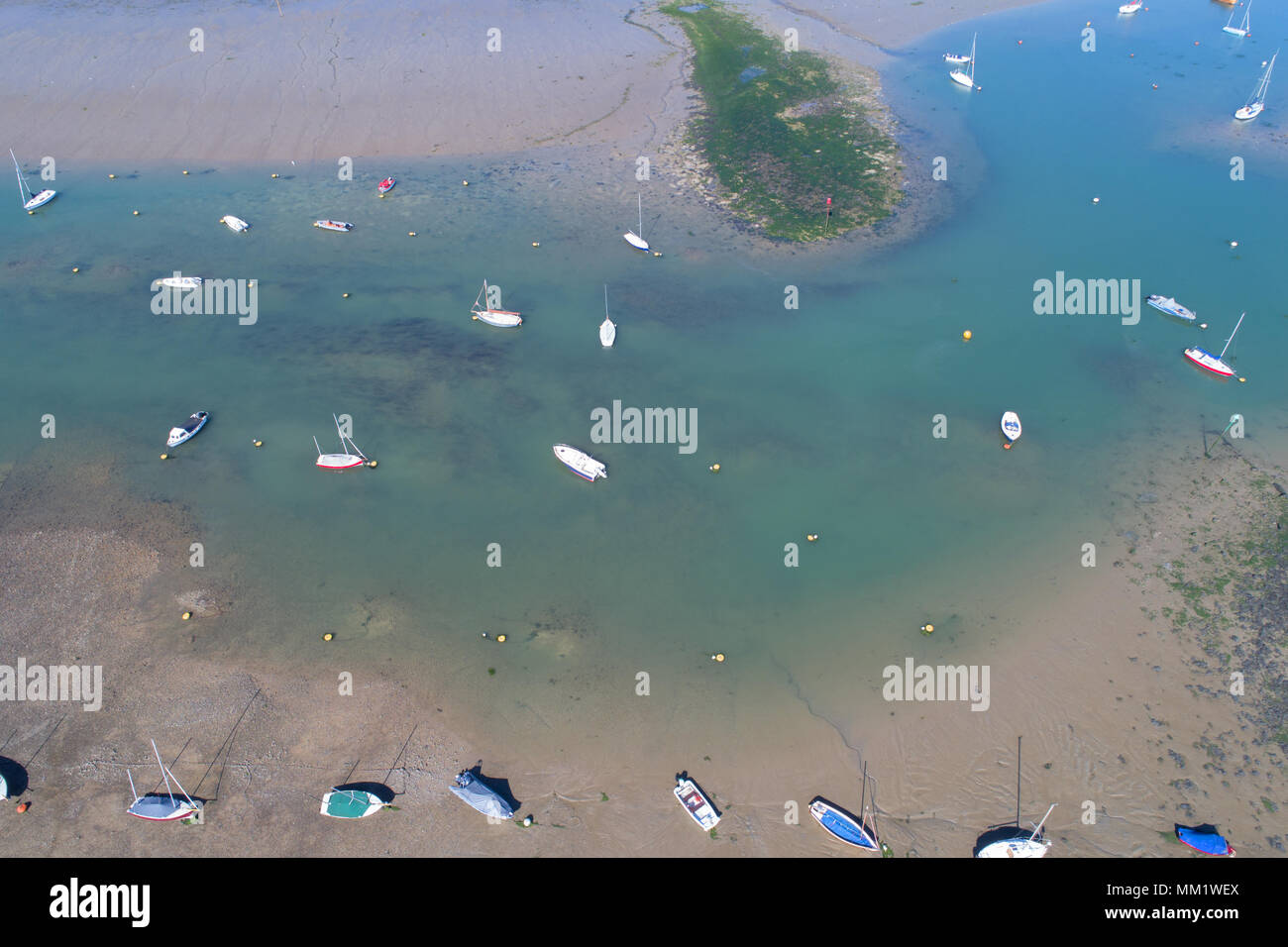 aerial views of bosham and the surrounding chichester harbour area of ...