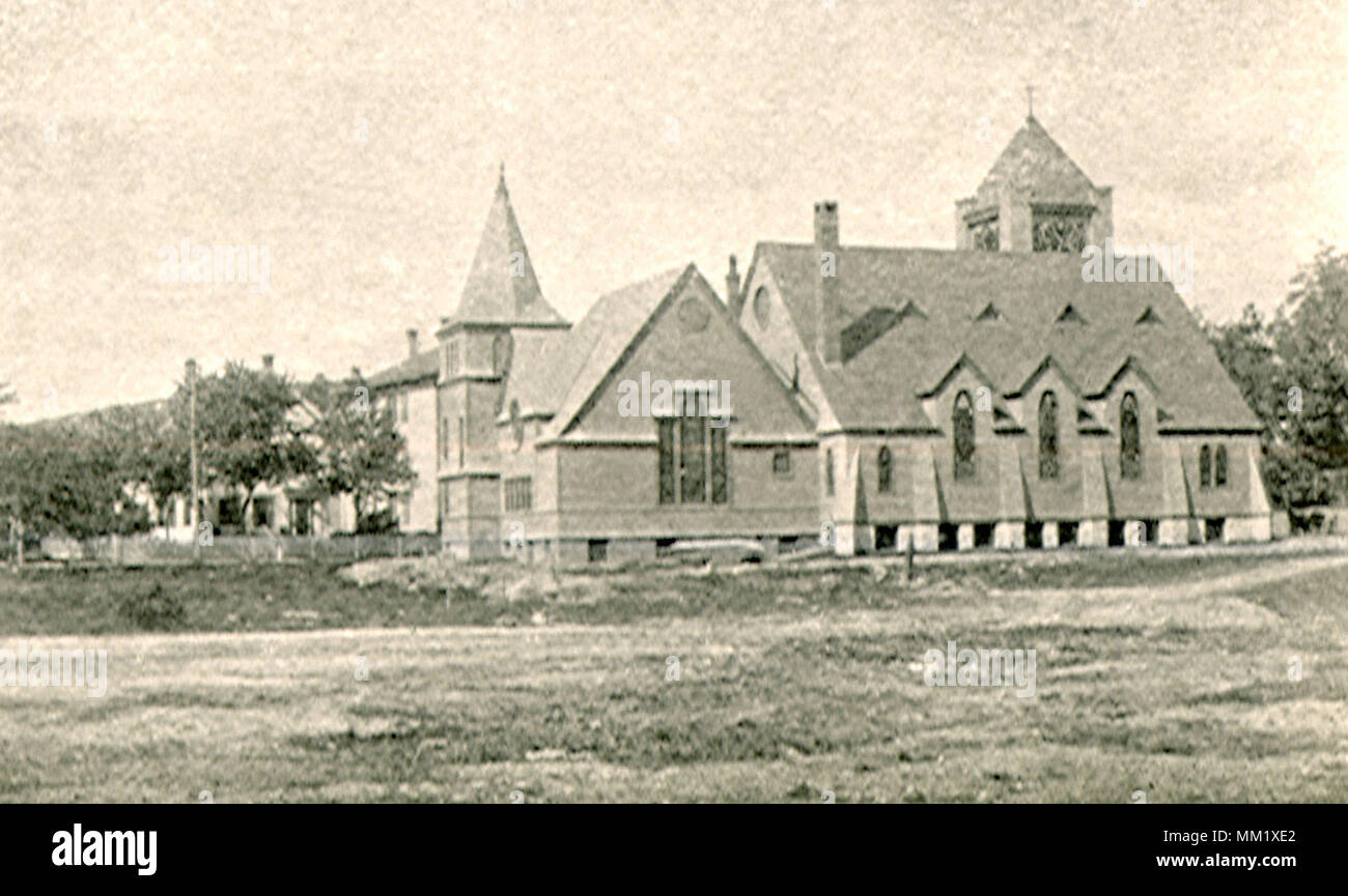 Park Church. Worcester. 1895 Stock Photo - Alamy