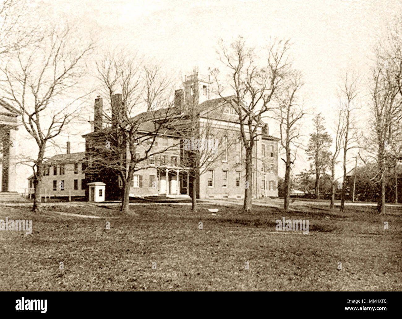 Leicester Academy. Leicester. 1895 Stock Photo - Alamy
