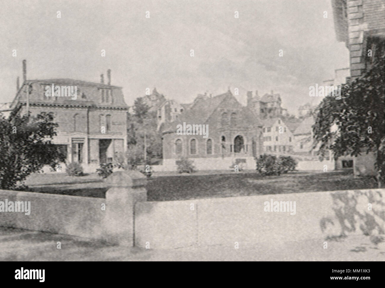 Heywood Library. Gardner. 1895 Stock Photo - Alamy