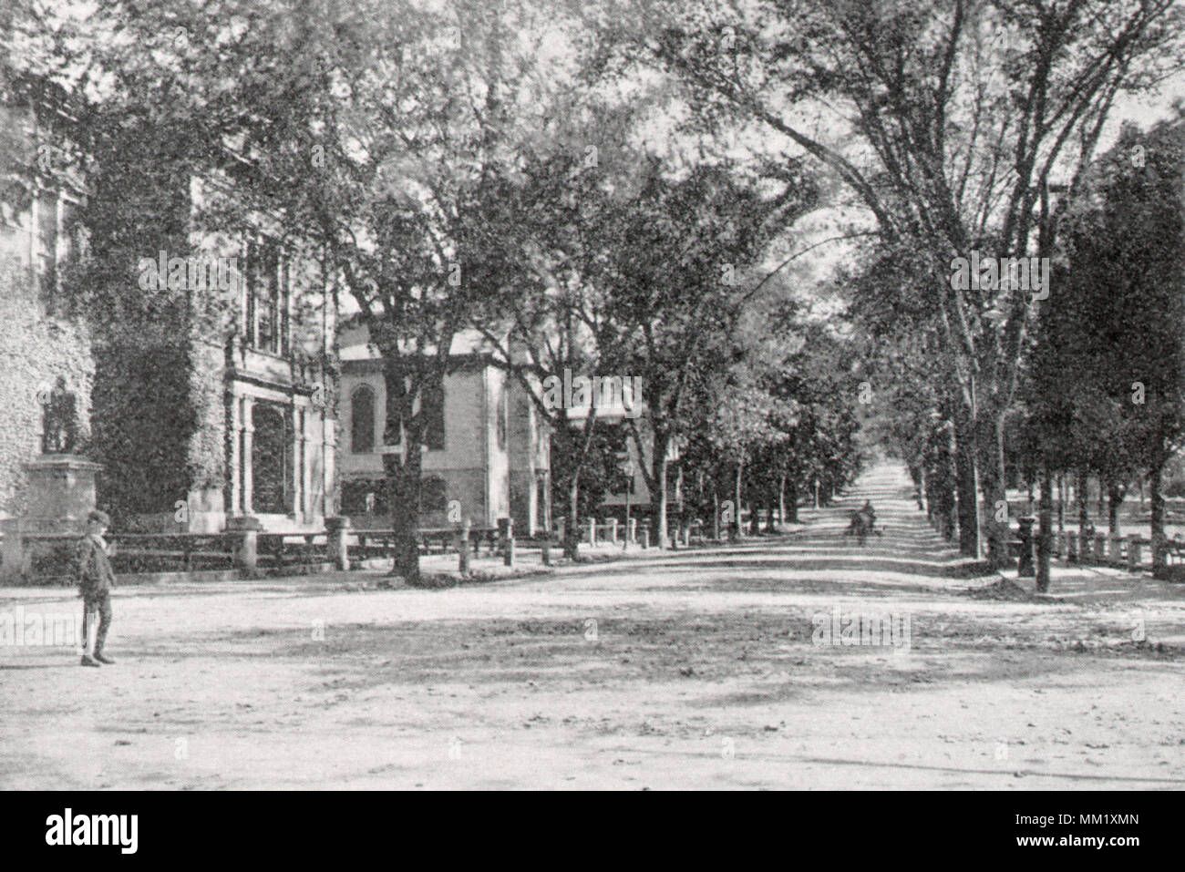 Church Street Near Park. Clinton. 1895 Stock Photo - Alamy