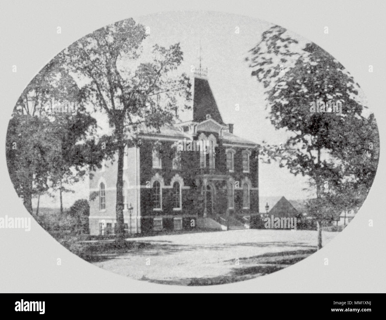The Library. Hubbardston. 1895 Stock Photo - Alamy
