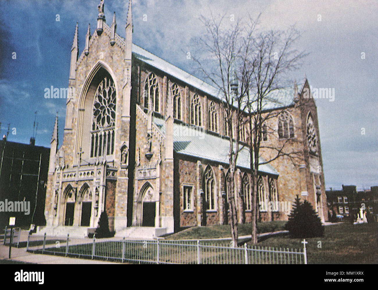 Immaculate Conception Church. Holyoke. 1973 Stock Photo - Alamy