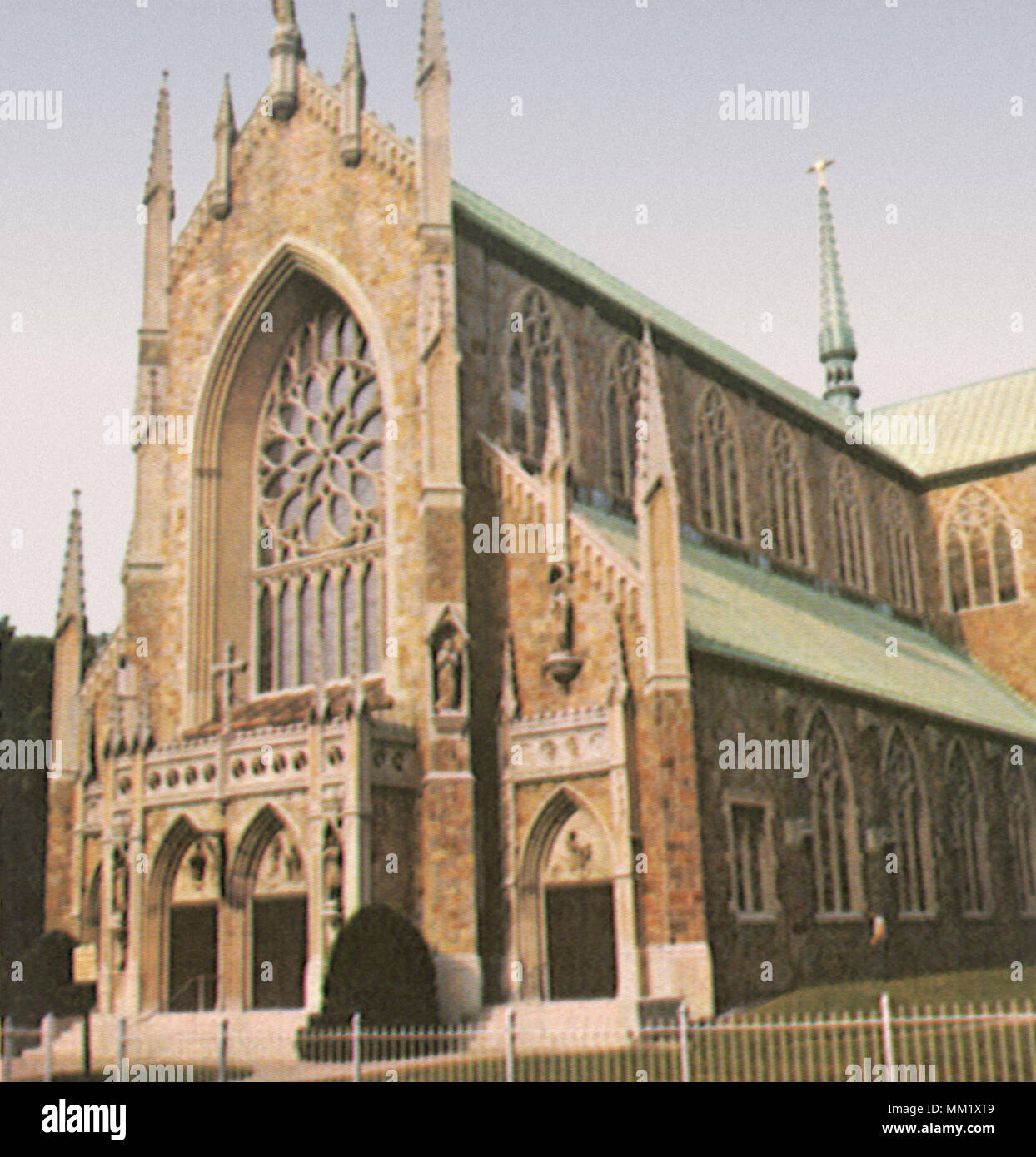 Immaculate Conception Church. Holyoke. 1973 Stock Photo - Alamy