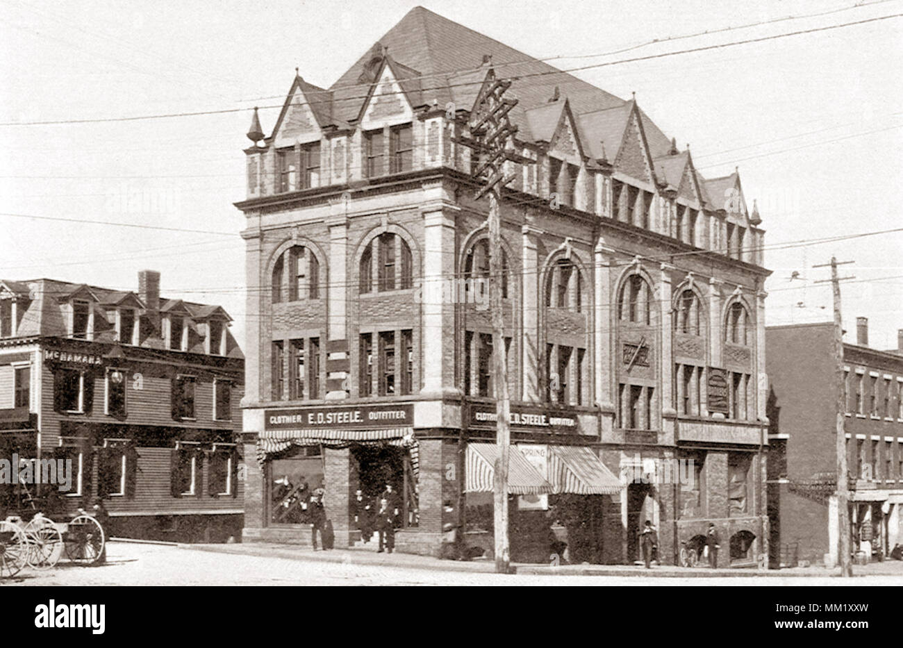 Neptune Building. New London. 1901 Stock Photo - Alamy
