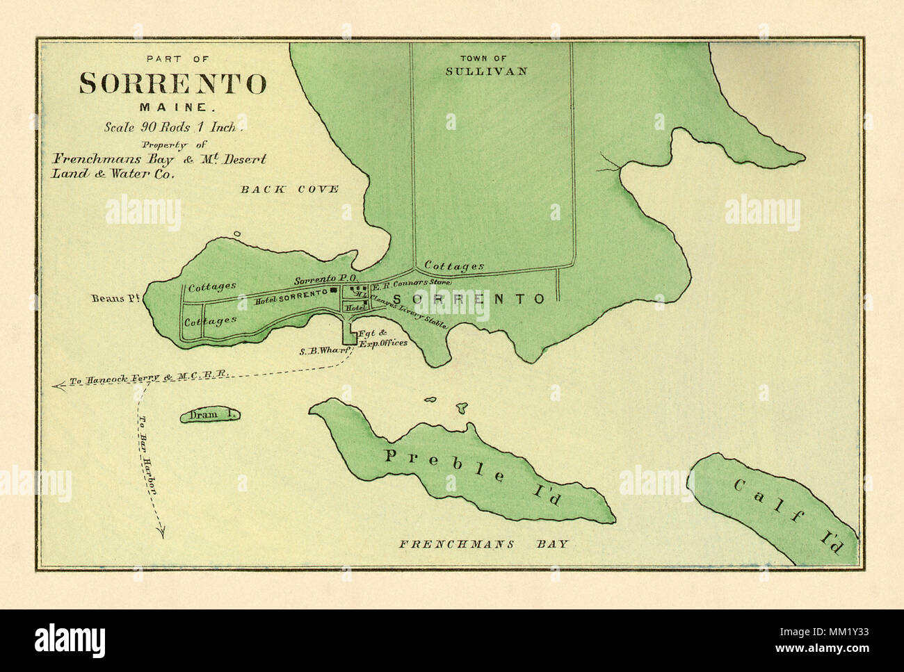 Map of sorrento hi-res stock photography and images - Alamy