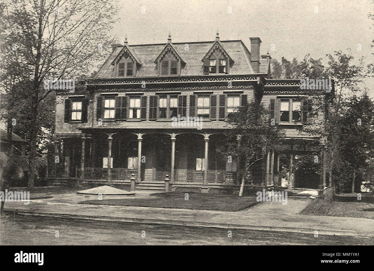 The Ferguson Library Building. Stamford. 1892 Stock Photo - Alamy