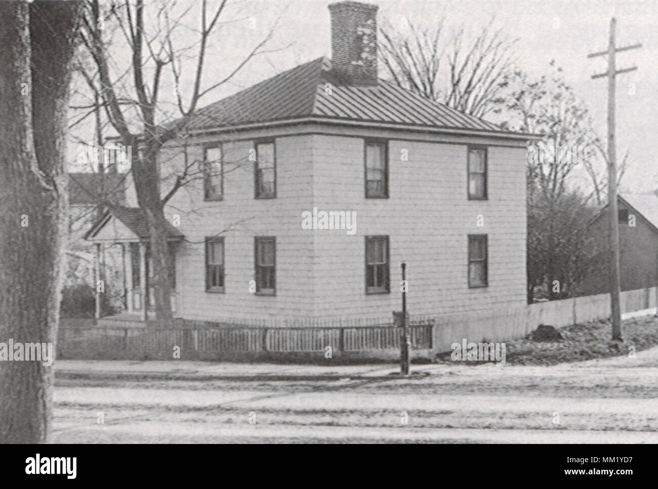 Home of Judge Taylor Sherman. Norwalk. 1880 Stock Photo - Alamy