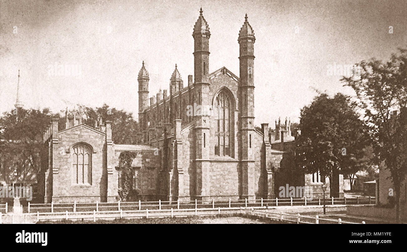 Yale's Old Library. New Haven. 1880 Stock Photo - Alamy