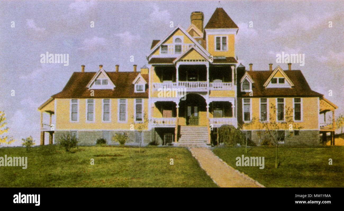 First Hospital Building. Danbury. 1900 Stock Photo - Alamy