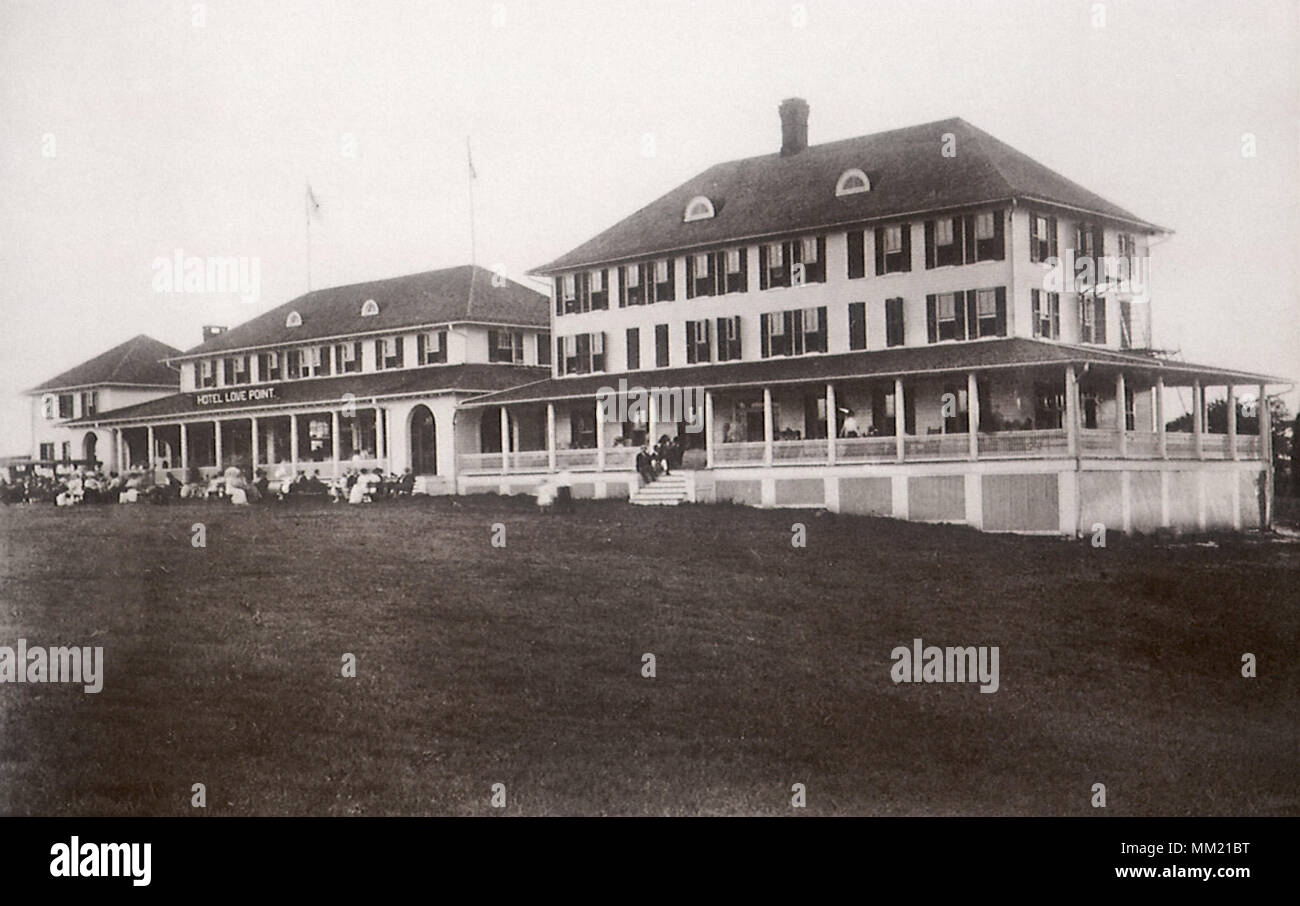 Hotel. Love Point 1910 Stock Photo - Alamy