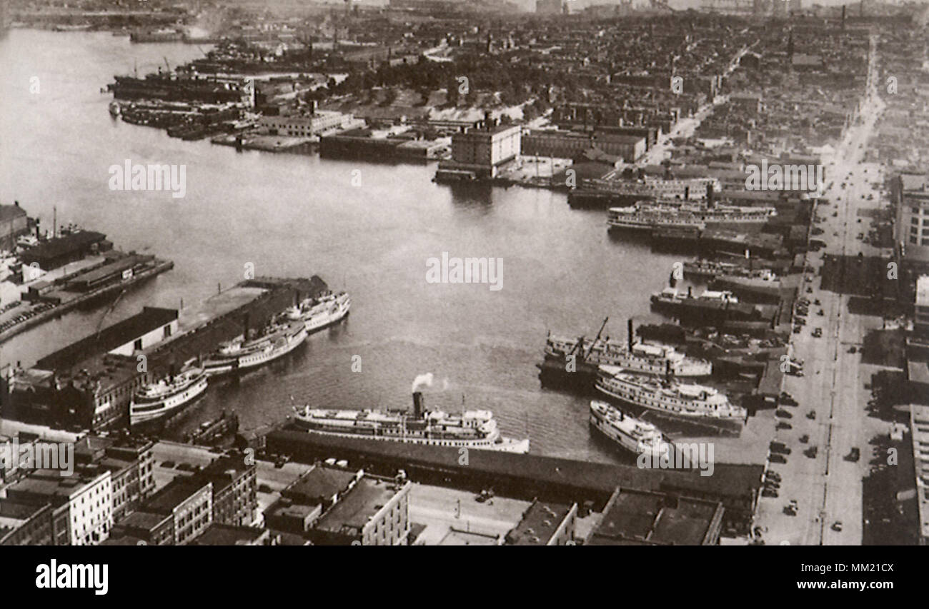 View of Harbor. Baltimore. 1935 Stock Photo - Alamy