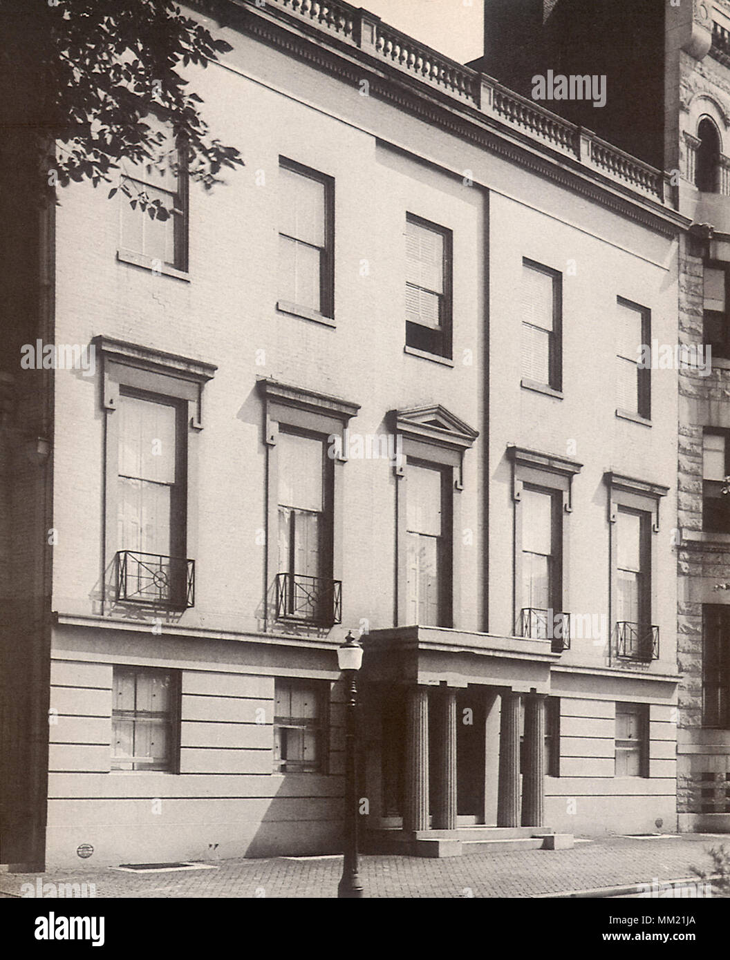 Tiffany-Fisher House. Baltimore. 1953 Stock Photo - Alamy