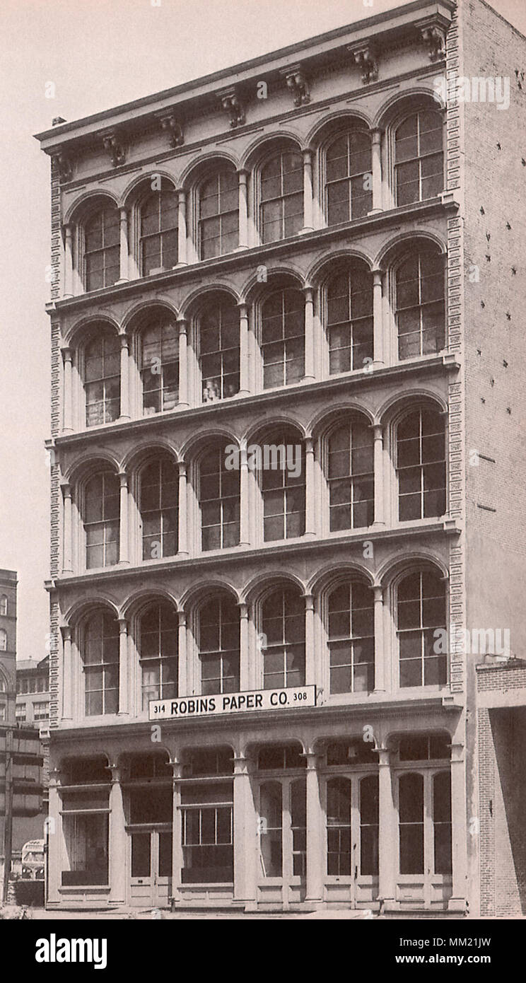 Cast-Iron Building. Baltimore. 1870 Stock Photo - Alamy