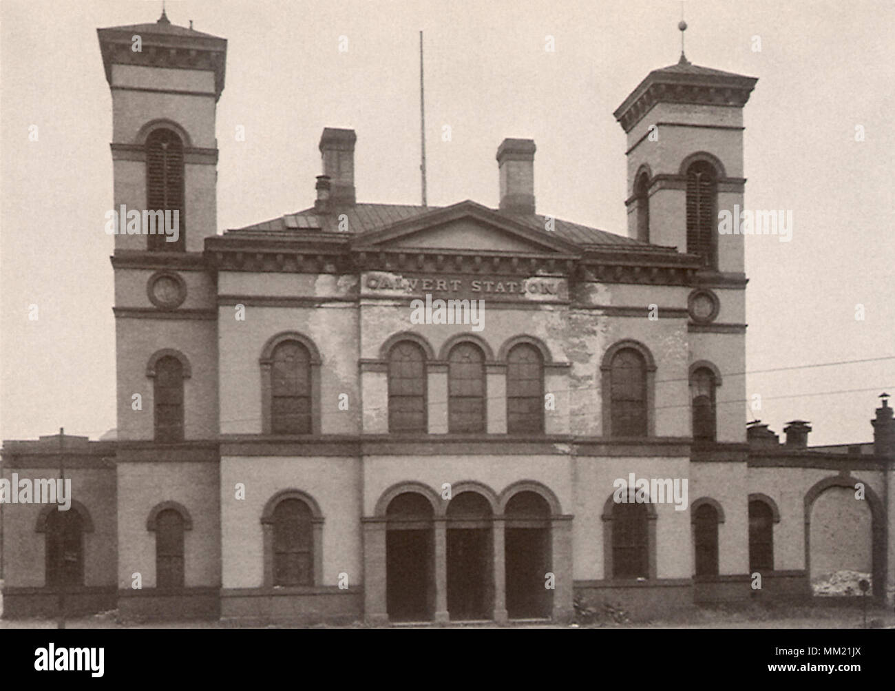 Calvert Station. Baltimore. 1910 Stock Photo - Alamy