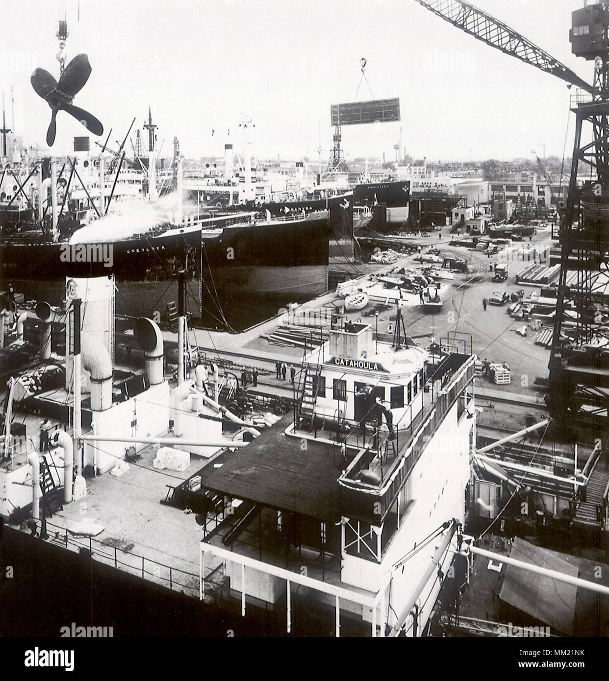 Shipyards. Baltimore. 1935 Stock Photo - Alamy