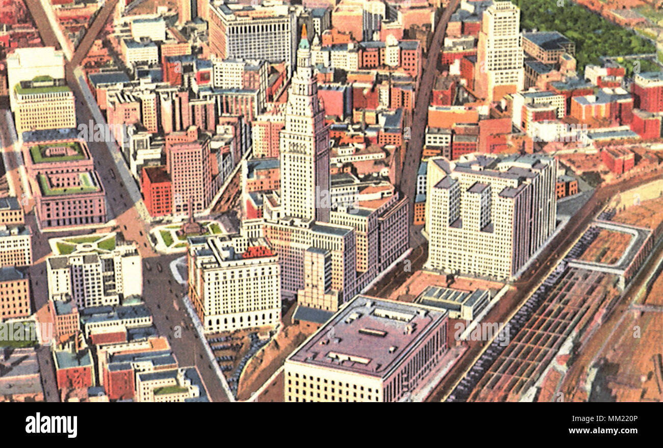 Aerial view of cleveland ohio hi-res stock photography and images - Alamy