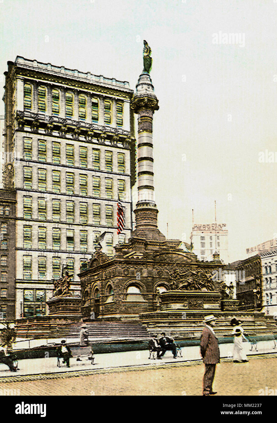 Soldiers and Sailors Monument. Cleveland. 1914 Stock Photo - Alamy