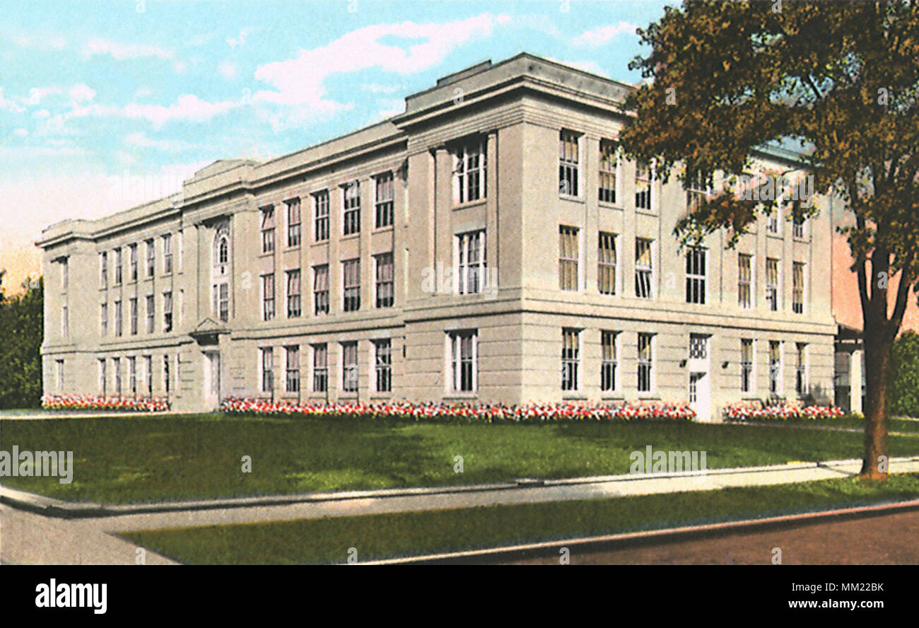 Niles High School. Niles. 1924 Stock Photo - Alamy
