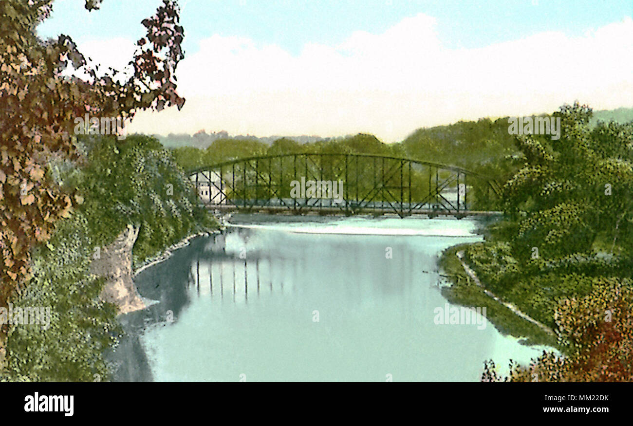 Scene on Grand River. Painesville. 1948 Stock Photo - Alamy