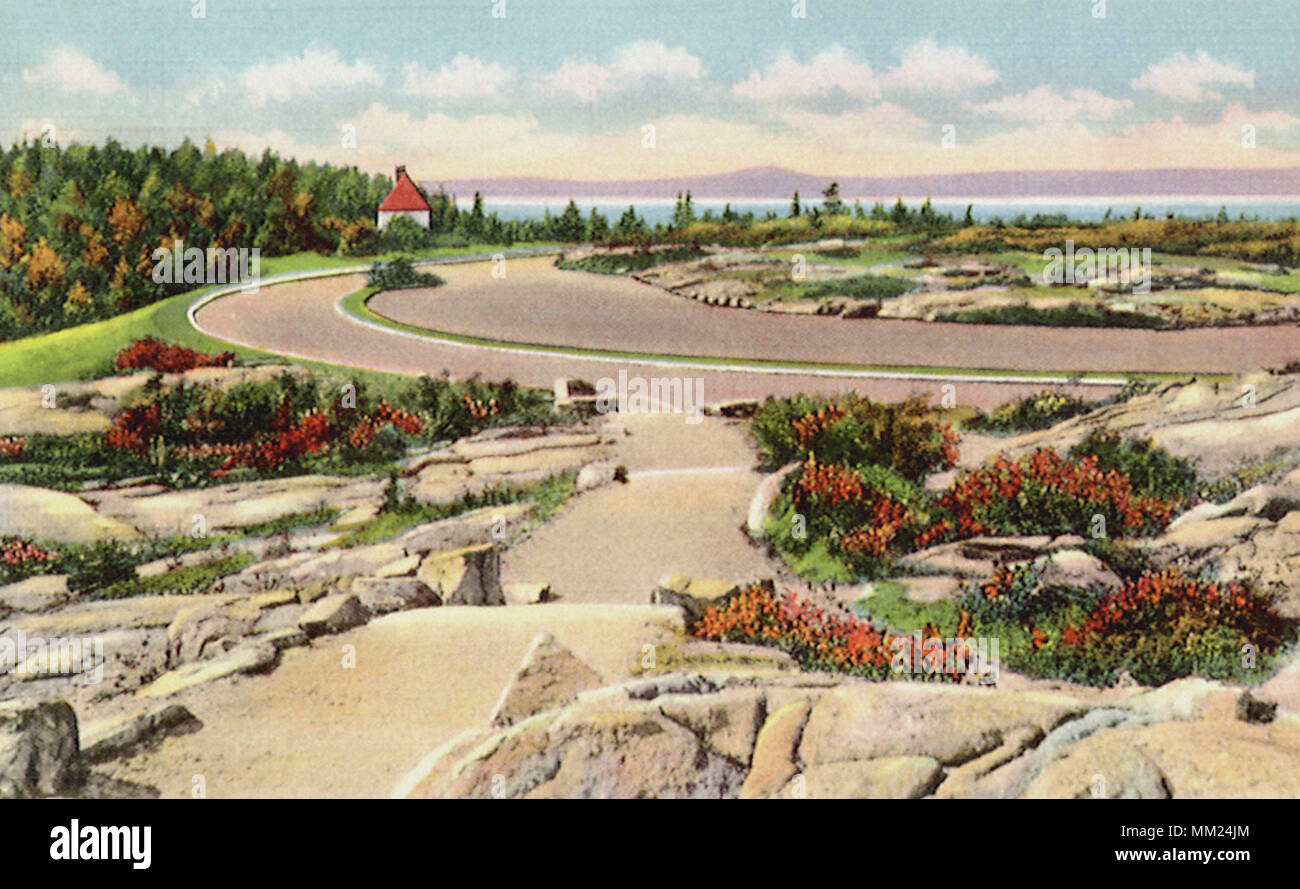 Summit Circle. Mount Desert Island. 1936 Stock Photo - Alamy