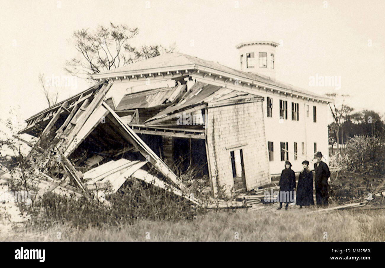 Webber House after the Cyclone. Searsport. 1921 Stock Photo - Alamy