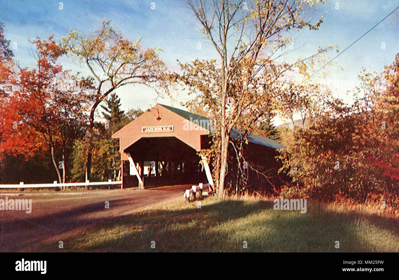 Jackson Covered Bridge. Jackson. 1955 Stock Photo - Alamy