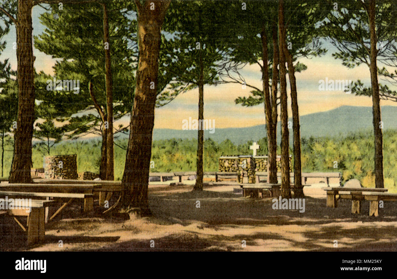 Cathedral of the Pines. Rindge. 1950 Stock Photo - Alamy
