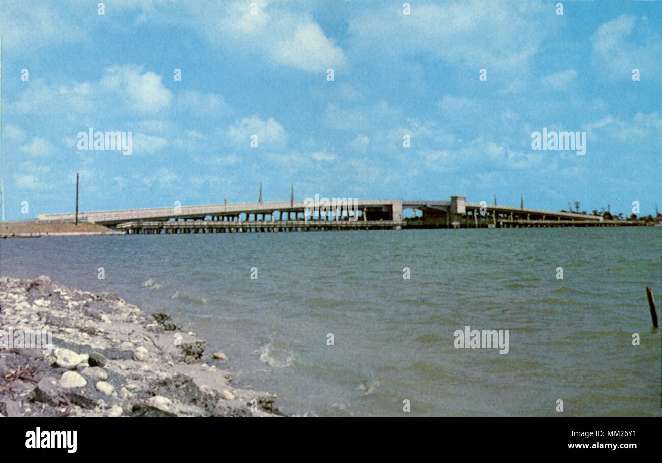 Tom Adams Bridge over Lemon Bay. Englewood. 1960 Stock Photo - Alamy
