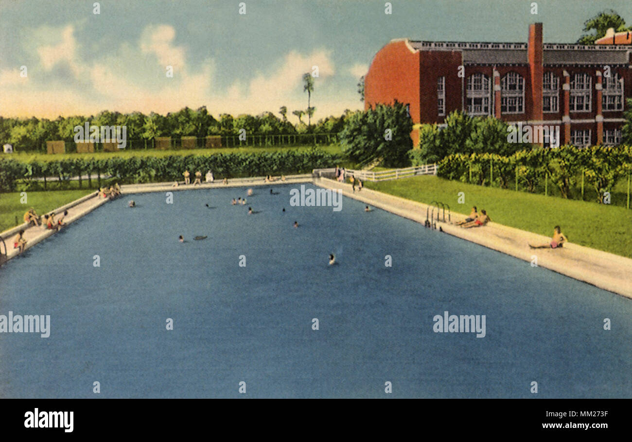 University of Florida Swimming Pool. Gainesville. 1941 Stock Photo - Alamy