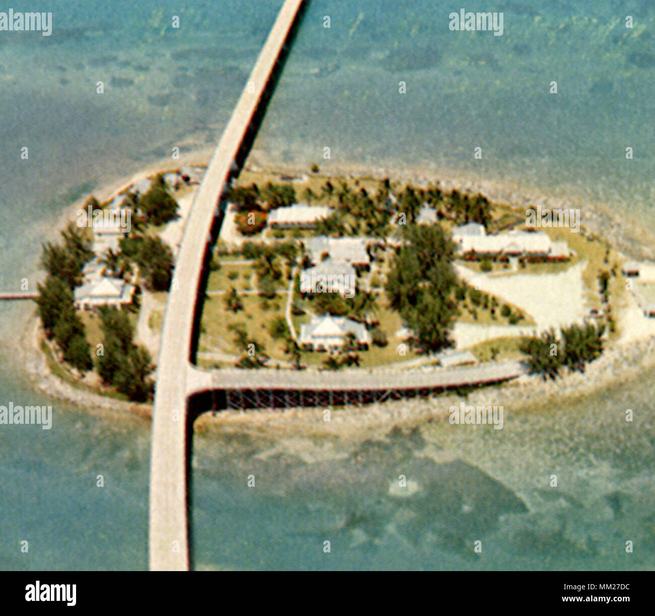 Aerial view seven mile bridge hi-res stock photography and images - Alamy