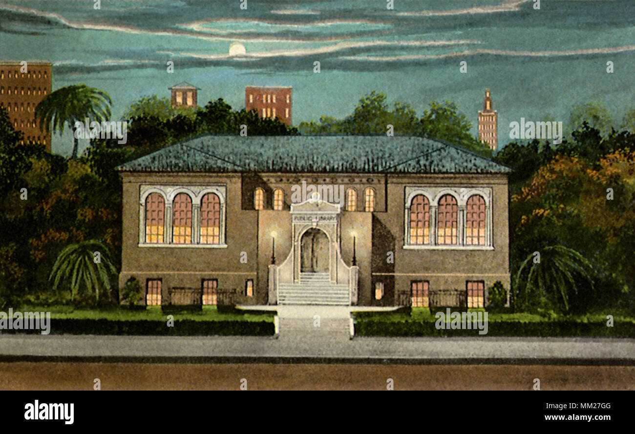 Public Library. Lakeland. 1925 Stock Photo - Alamy