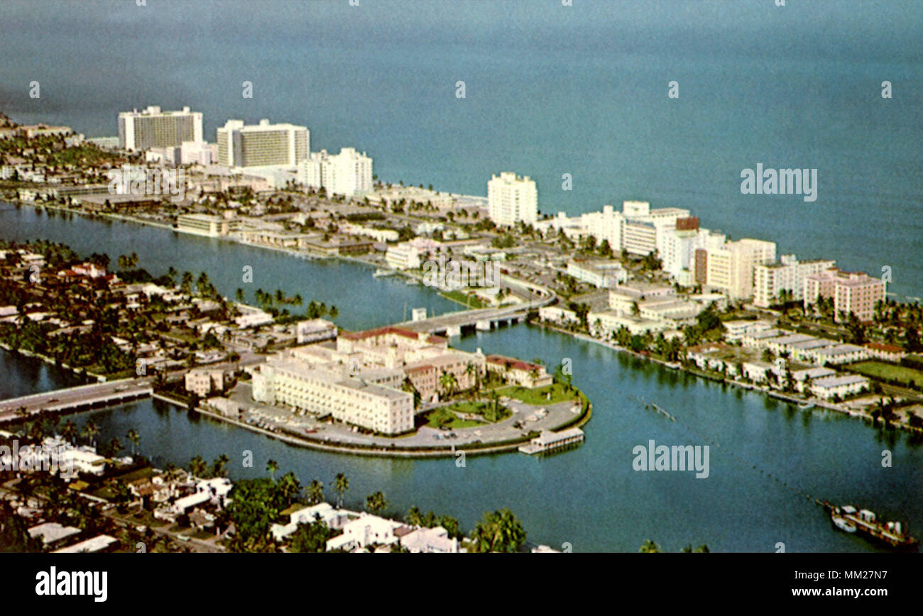 St. Francis Hospital and Hotels. Miami Beach. 1960 Stock Photo - Alamy