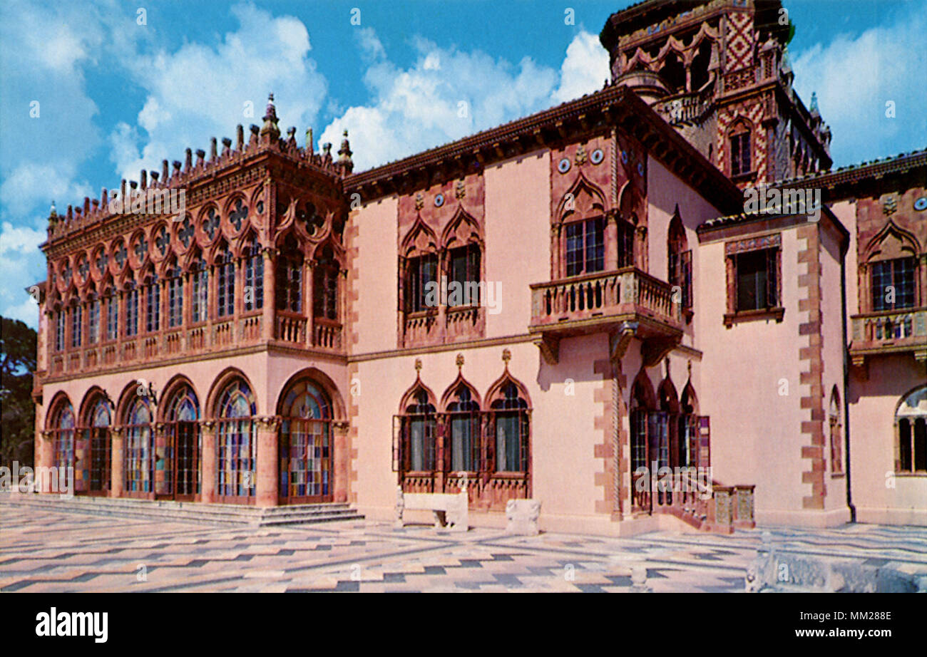 Ringling Home West Terrace. Sarasota. 1960 Stock Photo - Alamy