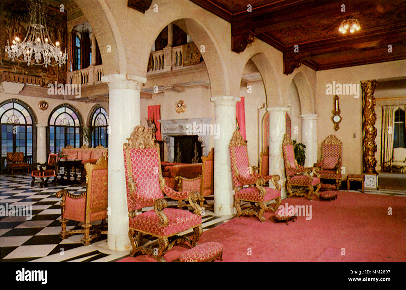 Foyer at Ringling Home. Sarasota. 1960 Stock Photo - Alamy
