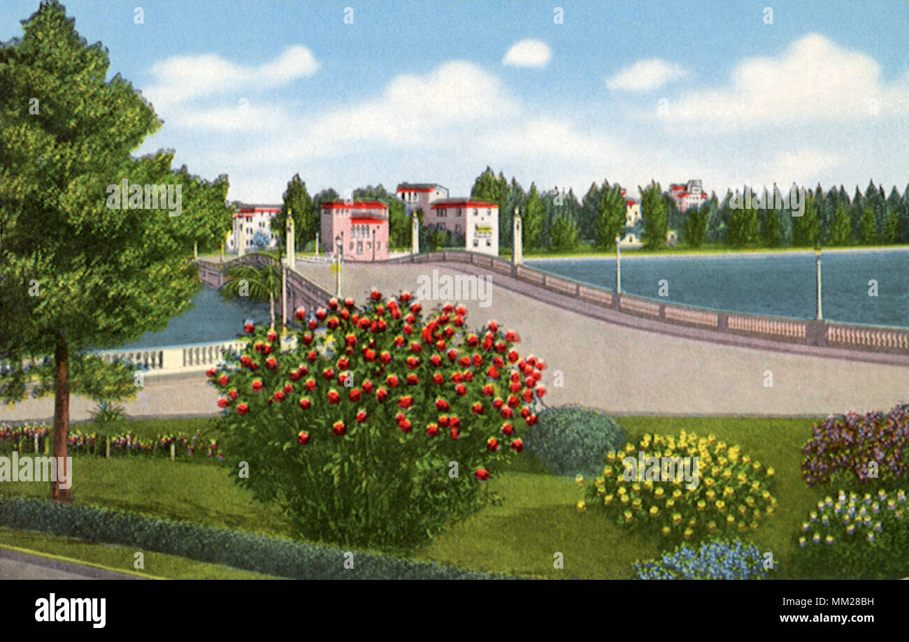 Bridge at Davis Islands. Tampa. 1920 Stock Photo - Alamy