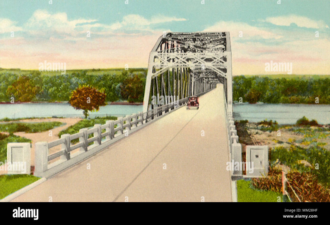 Red River Bridge. Gainesville. 1920 Stock Photo - Alamy