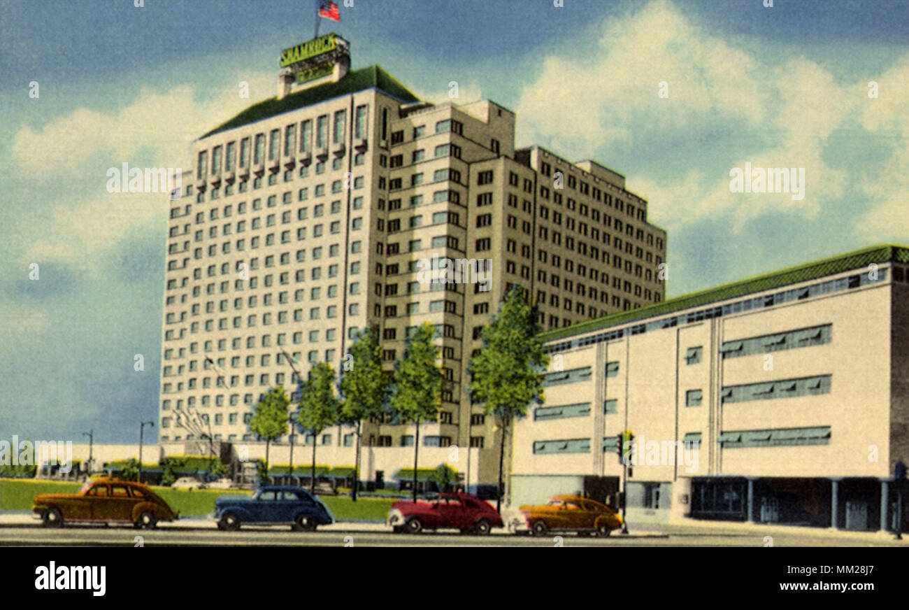 Shamrock Hotel. Houston. 1935 Stock Photo - Alamy