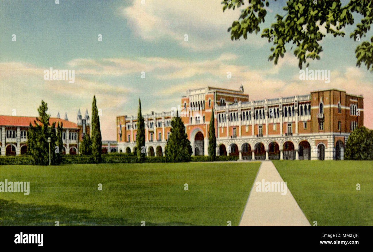 Rice Institute. Houston. 1935 Stock Photo - Alamy