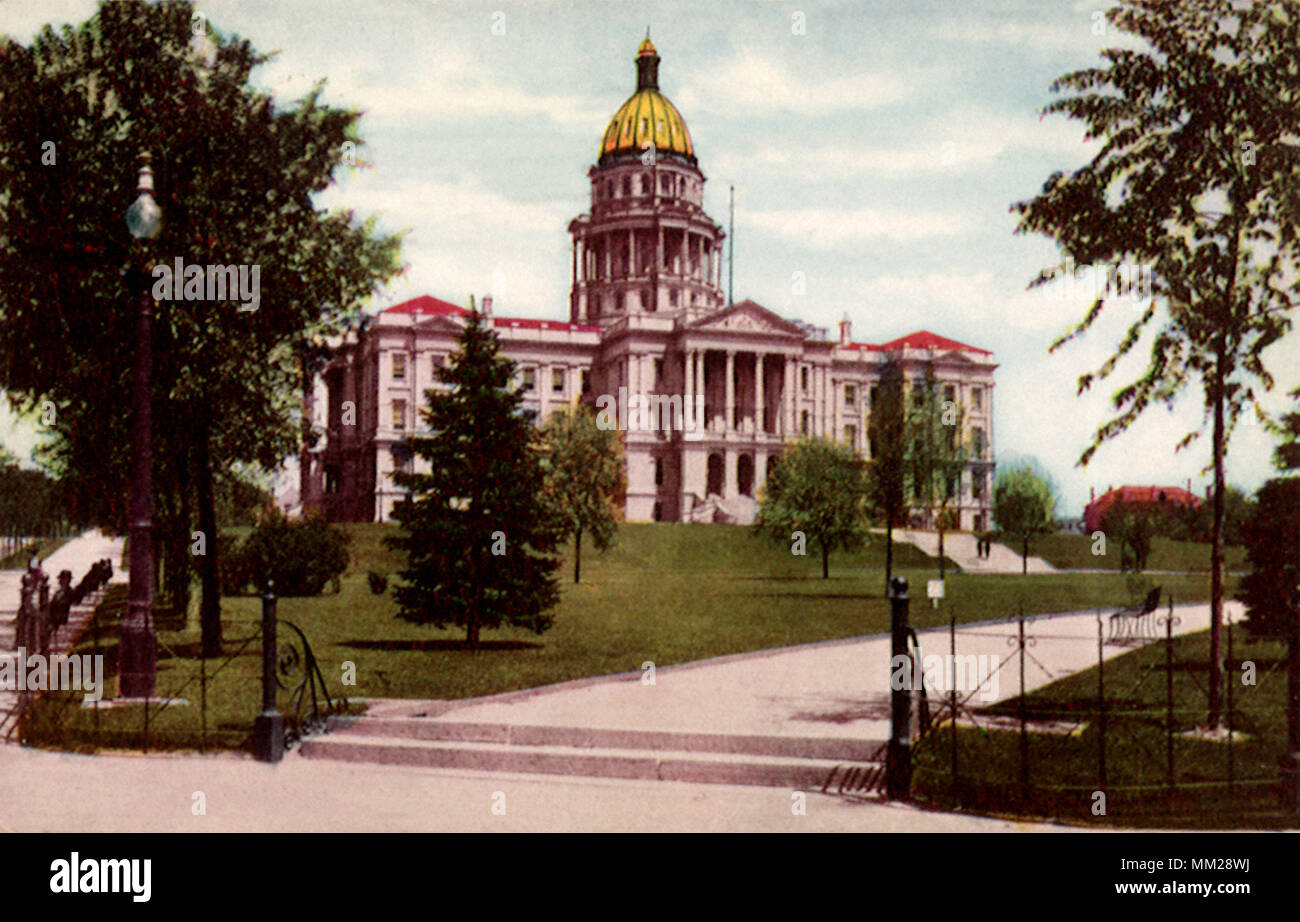 State Capitol. Denver. 1908 Stock Photo - Alamy