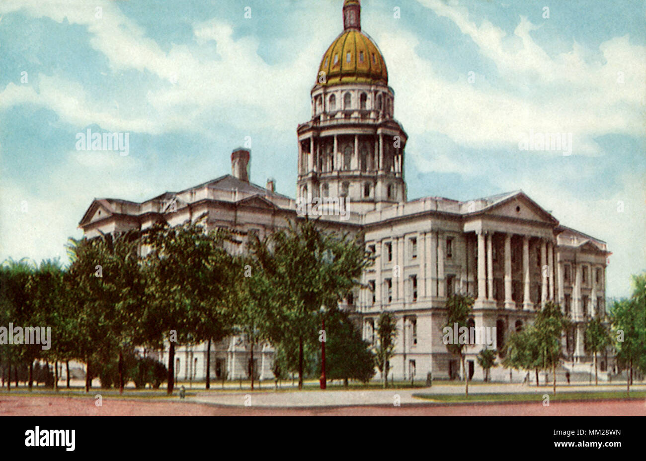 Colorado State Capitol. Denver. 1915 Stock Photo - Alamy