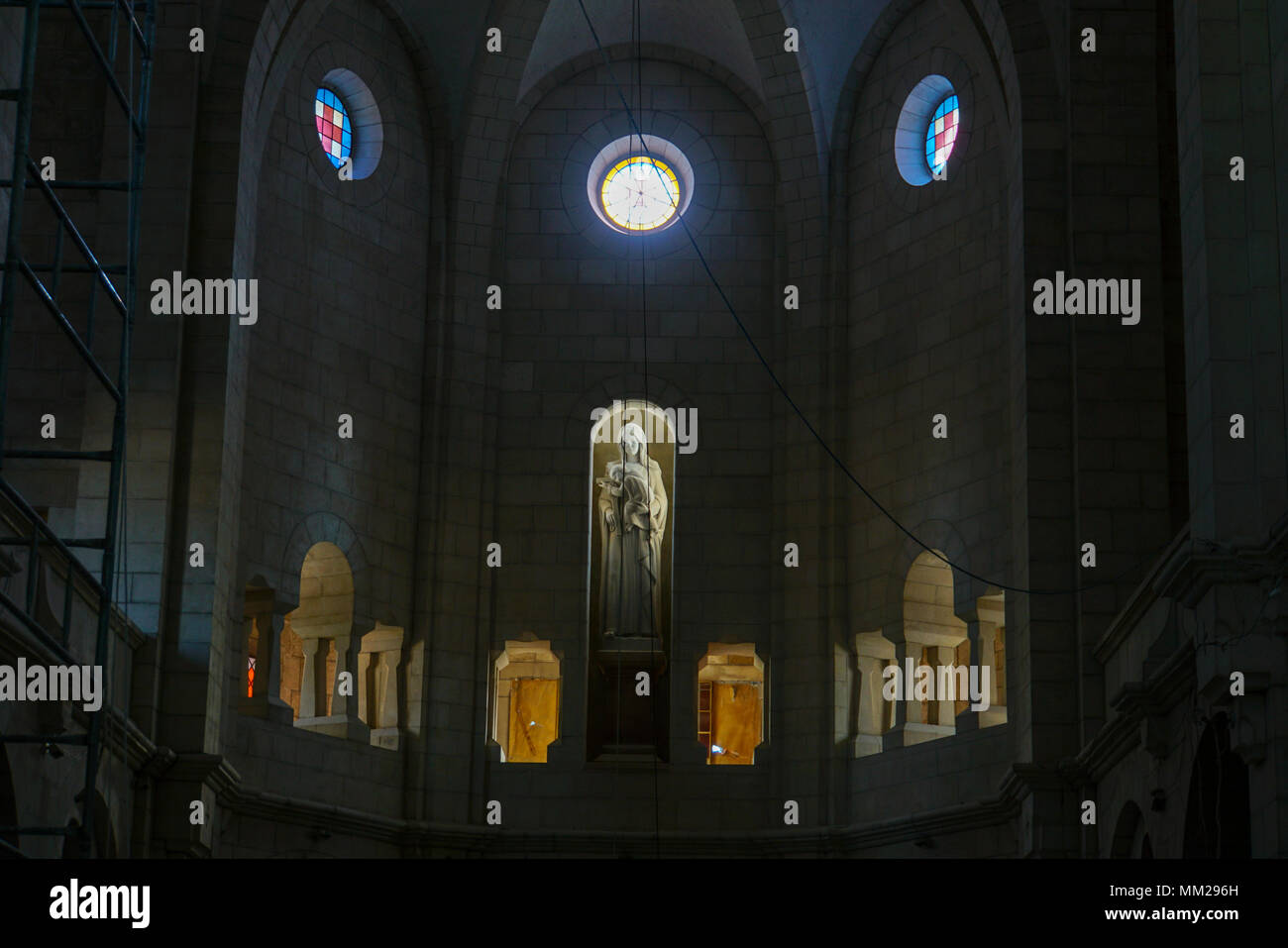 Israel, Ayalon Valley, The church in the Latrun Trappist Monastery ...