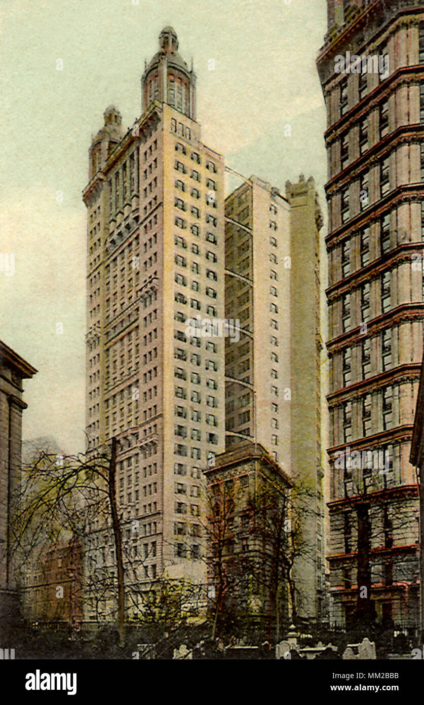 Park Row Building. New York City. 1910 Stock Photo - Alamy